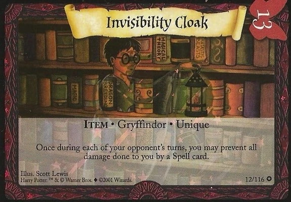 Invisibility Cloak (Trading Card) | Harry Potter Wiki | Fandom