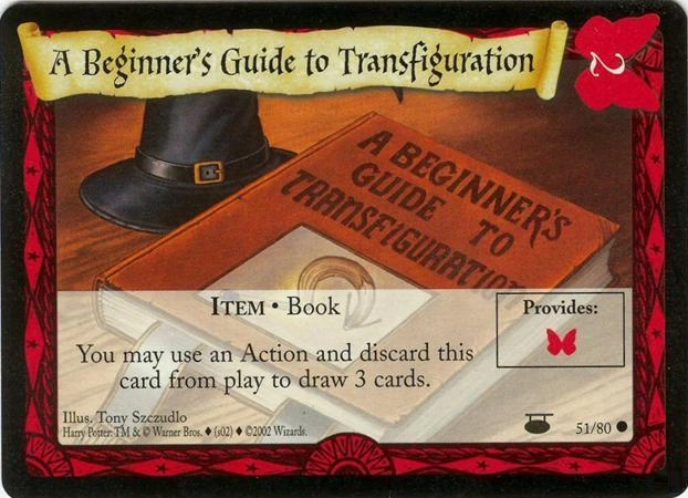 A Beginner's Guide to Transfiguration (Trading Card) | Harry Potter ...