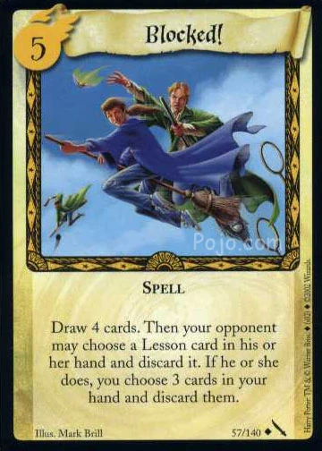 Blocked! (Trading Card) | Harry Potter Wiki | Fandom