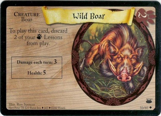 Wild Boar (Trading Card) | Harry Potter Wiki | Fandom