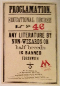 Educational Decree Number Forty-Six | Harry Potter Wiki | Fandom