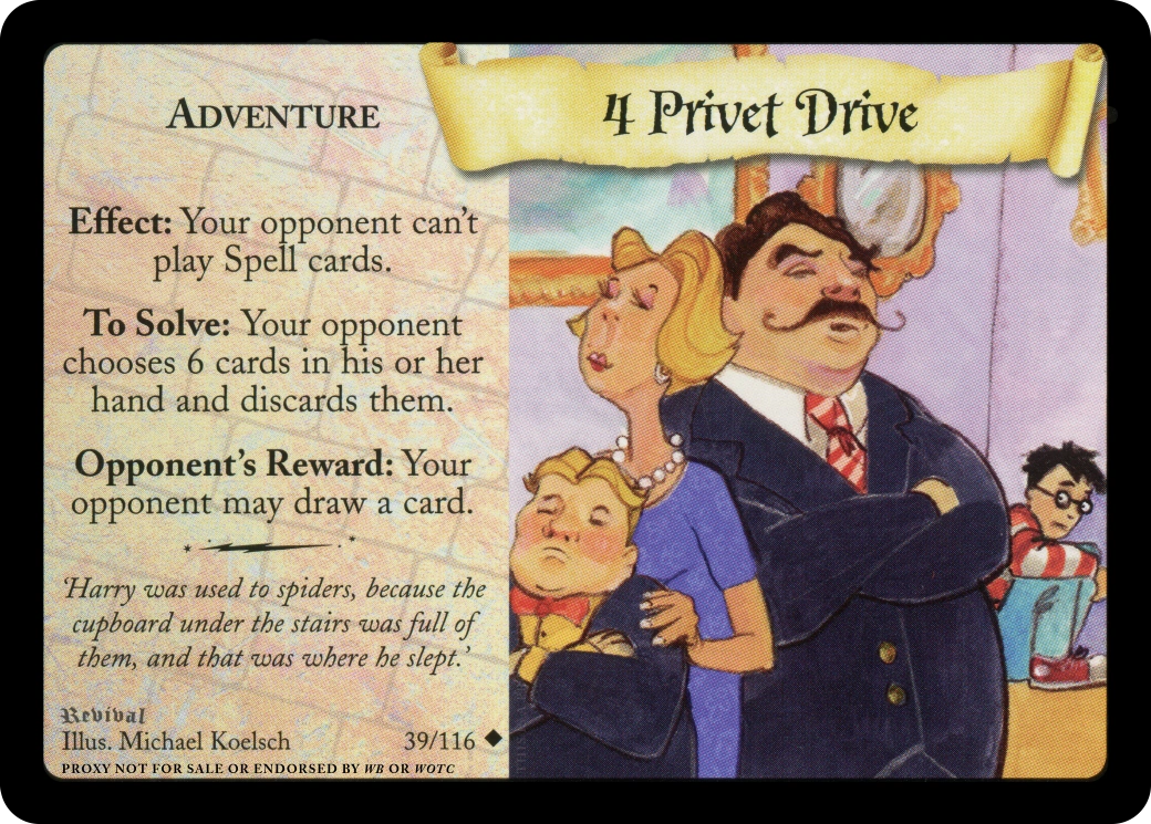 Privet Drive 4 (karta) | Harry Potter Wiki | Fandom