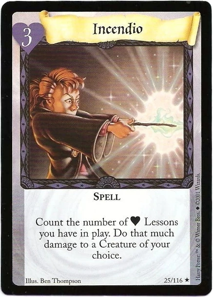 Incendio (Trading Card) | Harry Potter Wiki | Fandom