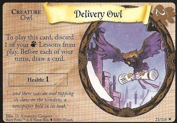 Delivery Owl (Trading Card) | Harry Potter Wiki | Fandom