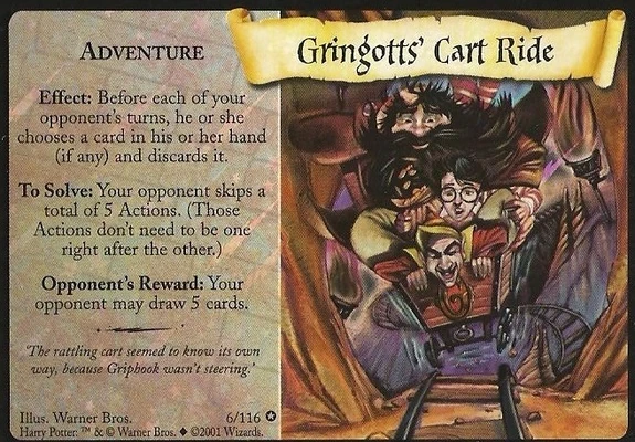 Gringotts' Cart Ride | Harry Potter TCG Wikia | Fandom