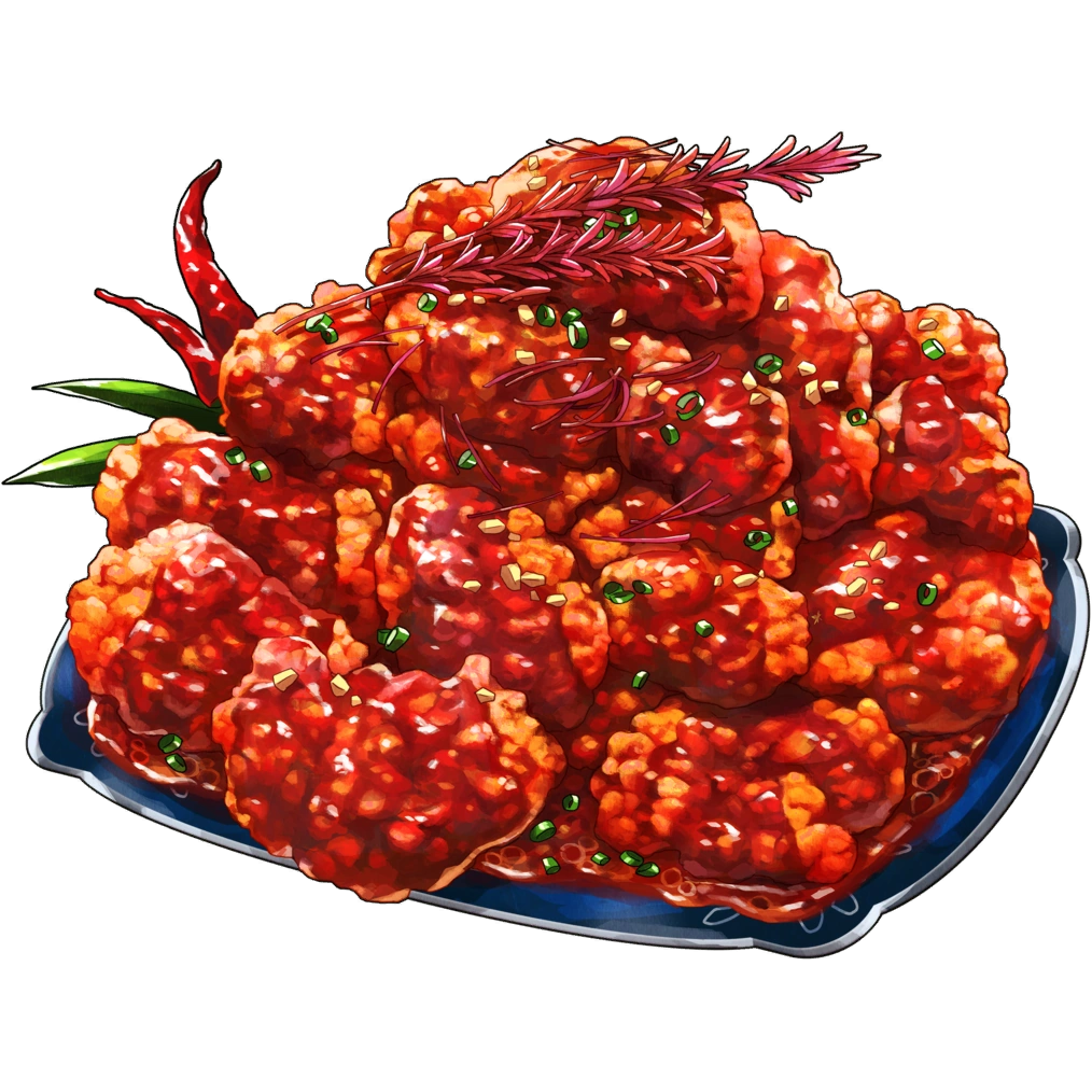 Meat with Spicy Argene Sauce | Harvestella Wiki | Fandom