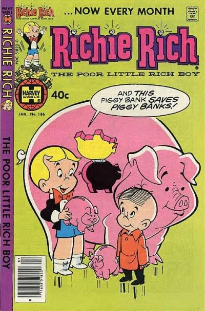 Richie Rich 186 Harvey Comics Wiki Fandom