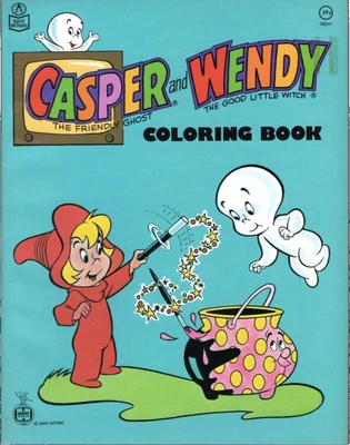 Rand McNally - Casper and Wendy - Coloring Book 06541 | Harvey Comics ...