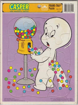Golden - Casper - Gumball Machine - Frame Tray Puzzle | Harvey Comics ...