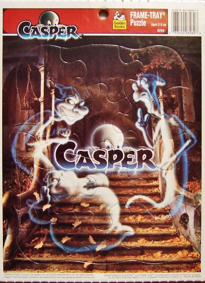 Golden Books - Casper The Movie - Ghostly Trio - Frame Tray Puzzle ...