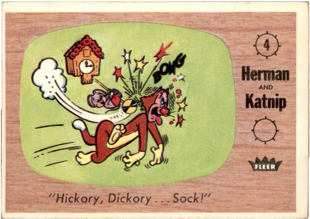Fleer - Casper 4 - Herman and Katnip - Hickory, Dickory ... Sock ...