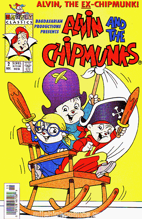 Alvin and the Chipmunks Vol 1 2 | Harvey Comics Database Wiki | Fandom