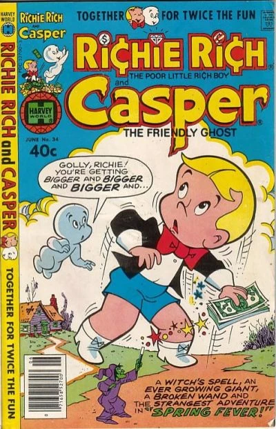 Richie Rich and Casper Vol 1 34 | Harvey Comics Database Wiki | Fandom