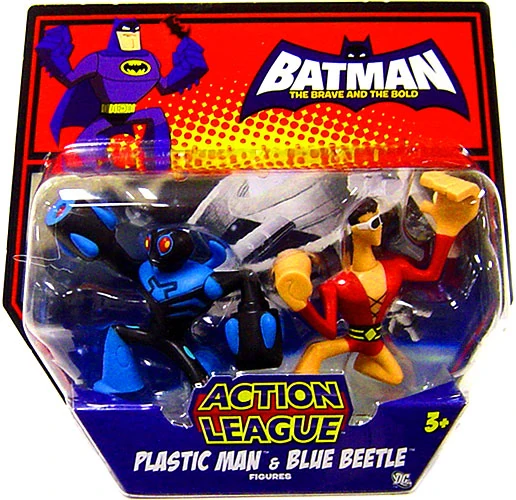 Blue Beetle (w/gun arms) & Plastic Man 2-Pack | Hasbro Heroes Wiki | Fandom