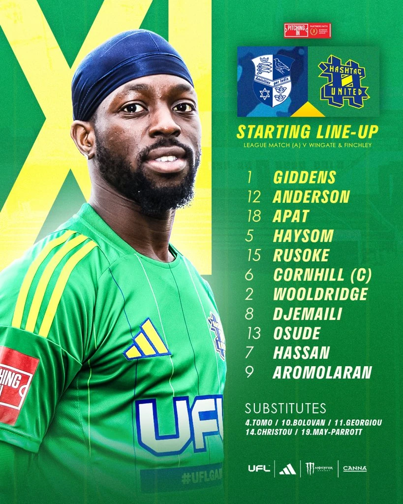 Wingate & Finchley 1–1 Hashtag United (15.03.2025) | Hashtag United ...