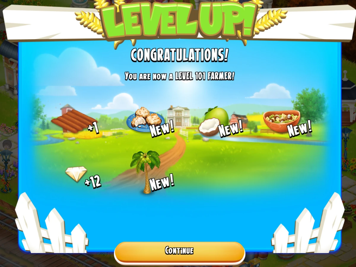 Experience Levels/Levels 101-125 | Hay Day Wiki | Fandom