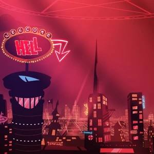 pentagram city background