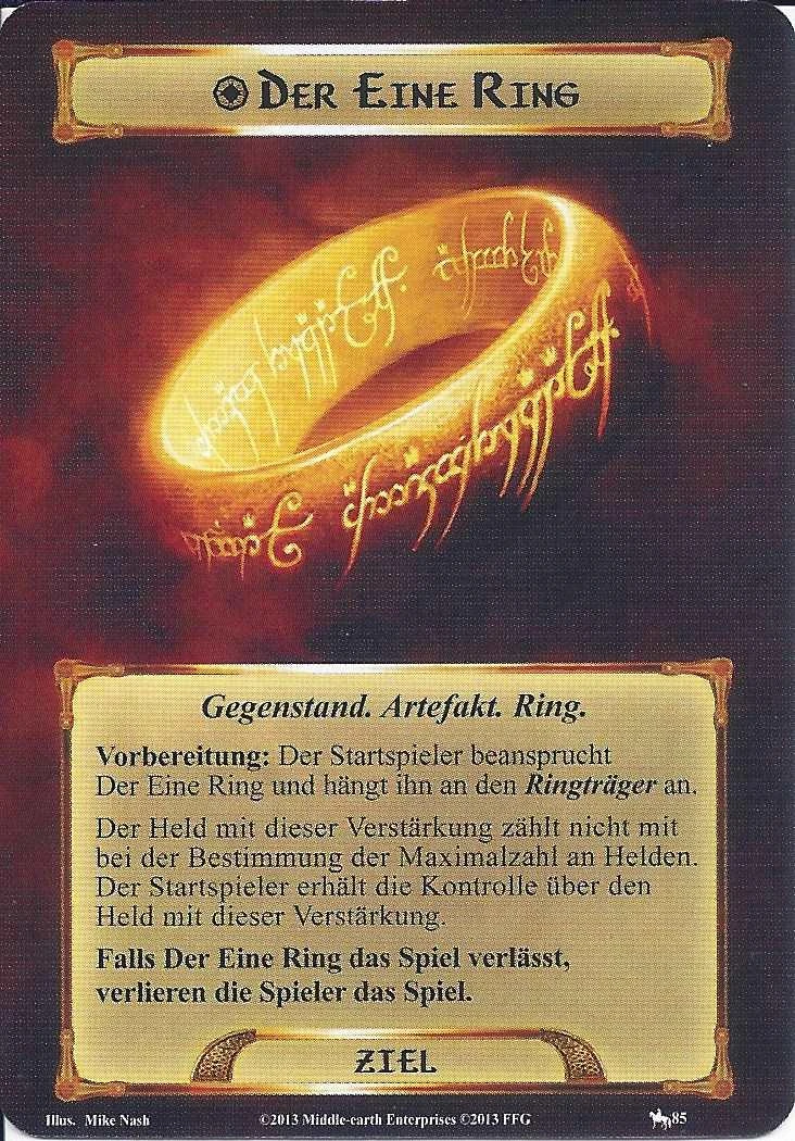 Der Eine Ring | Der Herr der Ringe: Das Kartenspiel Wiki | Fandom