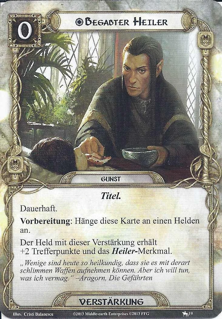 Begabter Heiler | Der Herr der Ringe: Das Kartenspiel Wiki | Fandom