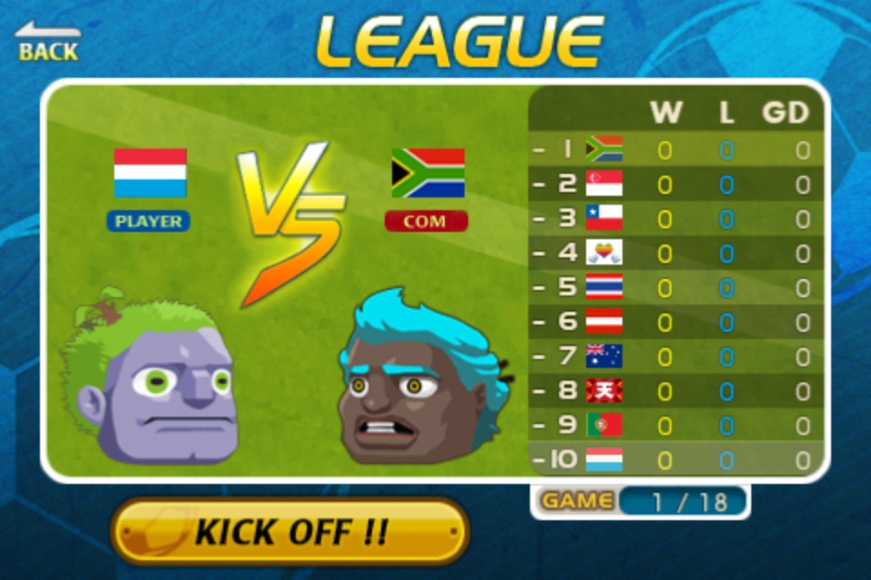 Head Soccer 2 Player Game