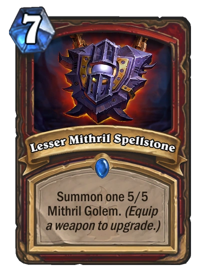 Lesser Mithril Spellstone | Hearthstone: Heroes of Warcraft Wiki | Fandom