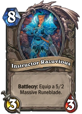 Instructor Razuvious (tavern brawl) | Hearthstone: Heroes of Warcraft ...