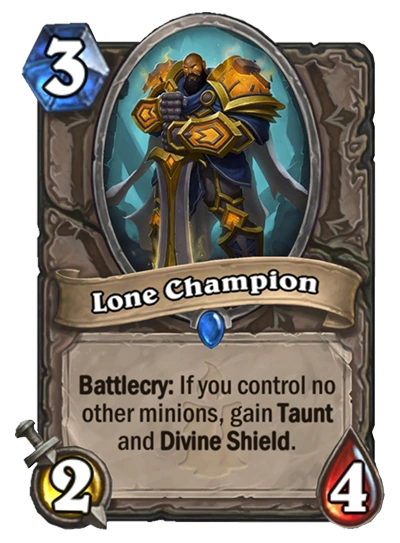 Lone Champion | Hearthstone: Heroes of Warcraft Wiki | Fandom