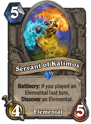 Servant of Kalimos | Hearthstone: Heroes of Warcraft Wiki | Fandom
