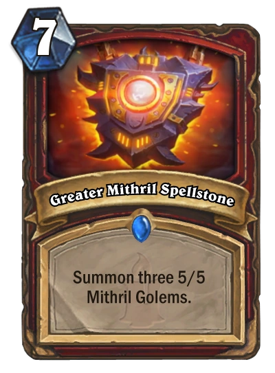 Greater Mithril Spellstone | Hearthstone: Heroes of Warcraft Wiki | Fandom