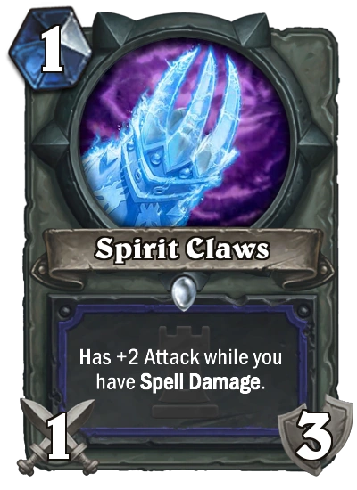 Spirit Claws | Hearthstone: Heroes of Warcraft Wiki | Fandom