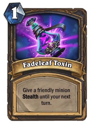 Fadeleaf Toxin | Hearthstone: Heroes of Warcraft Wiki | Fandom