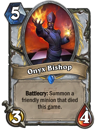 Onyx Bishop | Hearthstone: Heroes of Warcraft Wiki | Fandom