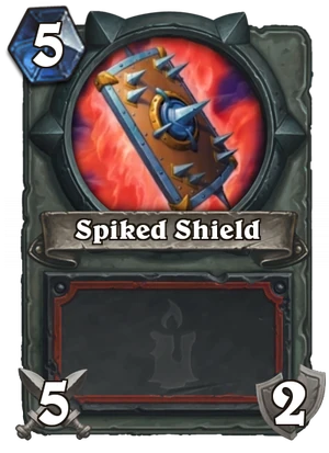 Spiked Shield (weapon) | Hearthstone: Heroes of Warcraft Wiki | Fandom