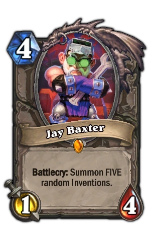 Jay Baxter | Hearthstone: Heroes of Warcraft Wiki | Fandom
