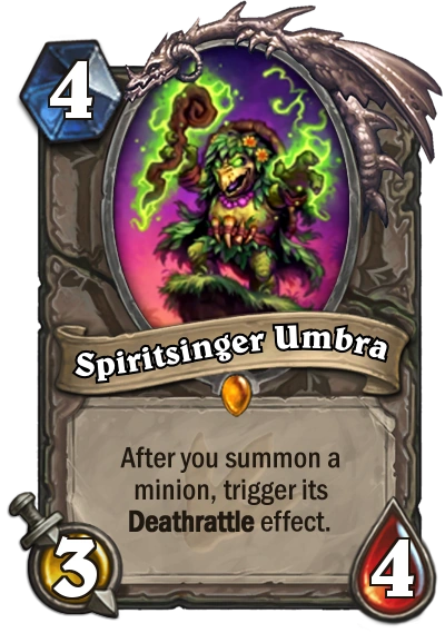 Spiritsinger Umbra | Hearthstone: Heroes of Warcraft Wiki | Fandom