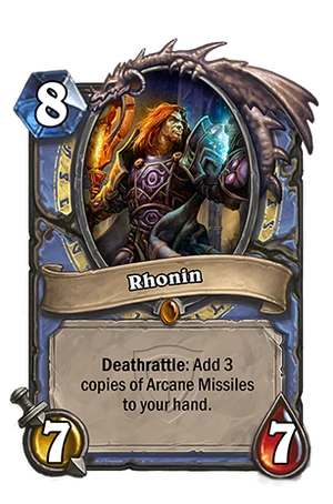 Rhonin | Hearthstone: Heroes of Warcraft Wiki | Fandom