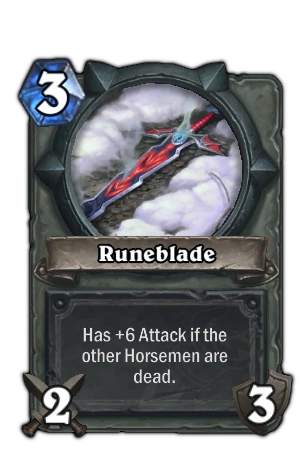Runeblade (heroic) | Hearthstone: Heroes of Warcraft Wiki | Fandom