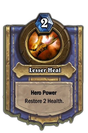 Lesser Heal | Hearthstone: Heroes of Warcraft Wiki | Fandom