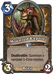 Mounted Raptor | Hearthstone: Heroes of Warcraft Wiki | Fandom