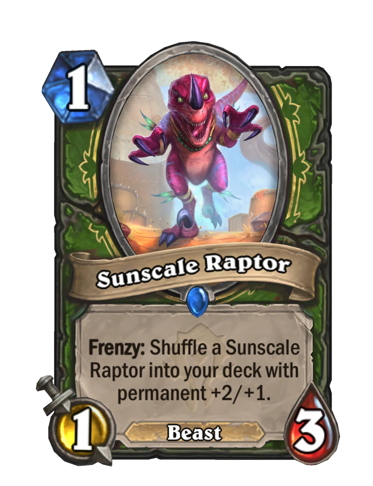 Sunscale Raptor - Hearthstone Wiki