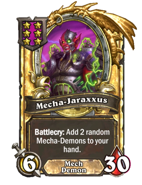 Battlegrounds/Mecha-Jaraxxus (golden) - Hearthstone Wiki