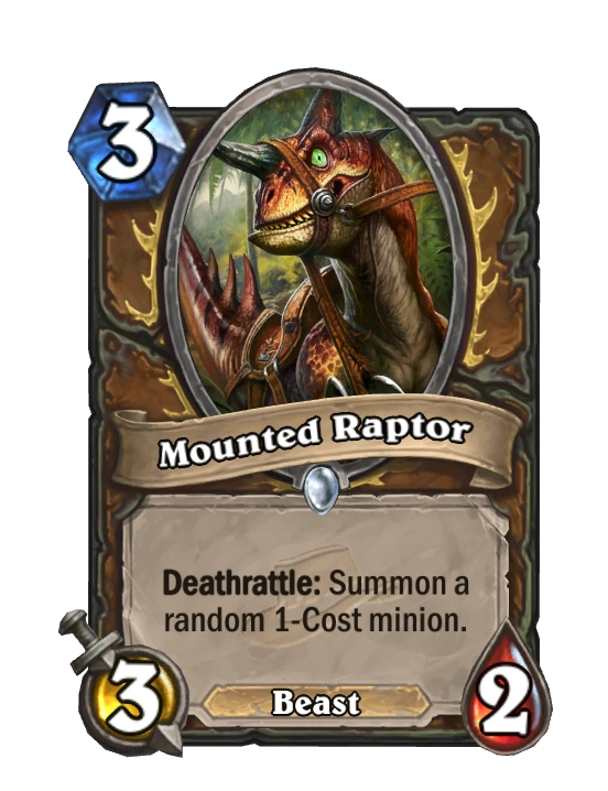 Mounted Raptor - Hearthstone Wiki