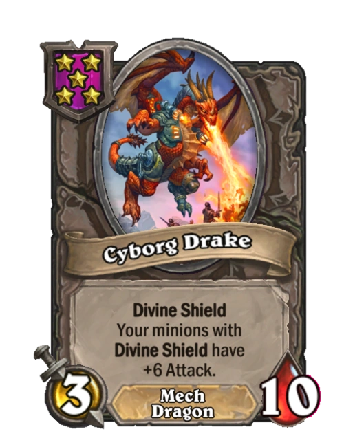 Battlegrounds/Cyborg Drake - Hearthstone Wiki