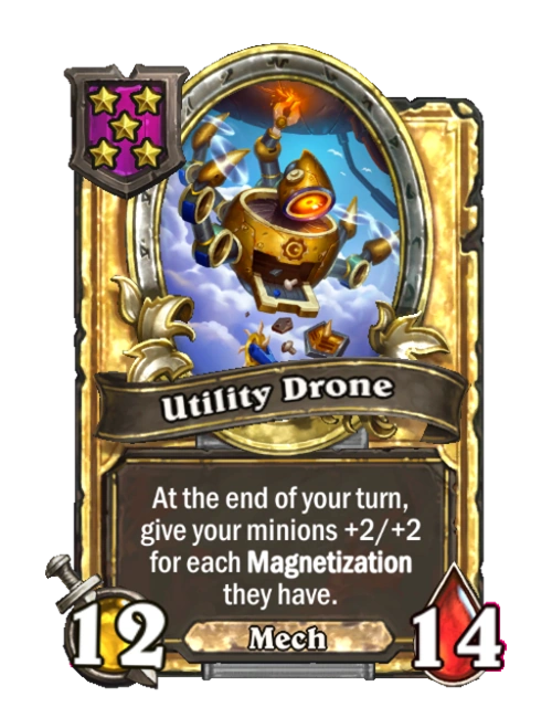 Battlegrounds/Utility Drone (golden) - Hearthstone Wiki