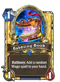 Babbling Book - Hearthstone Wiki