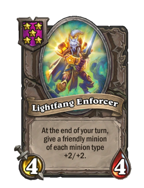 Battlegrounds/Lightfang Enforcer - Hearthstone Wiki