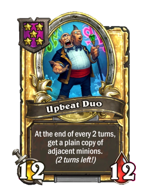 Battlegrounds/Upbeat Duo (golden) - Hearthstone Wiki