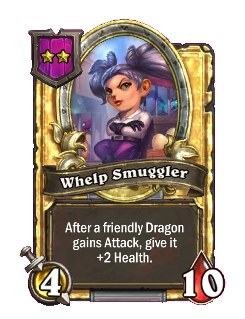 Battlegrounds/Whelp Smuggler (golden) - Hearthstone Wiki