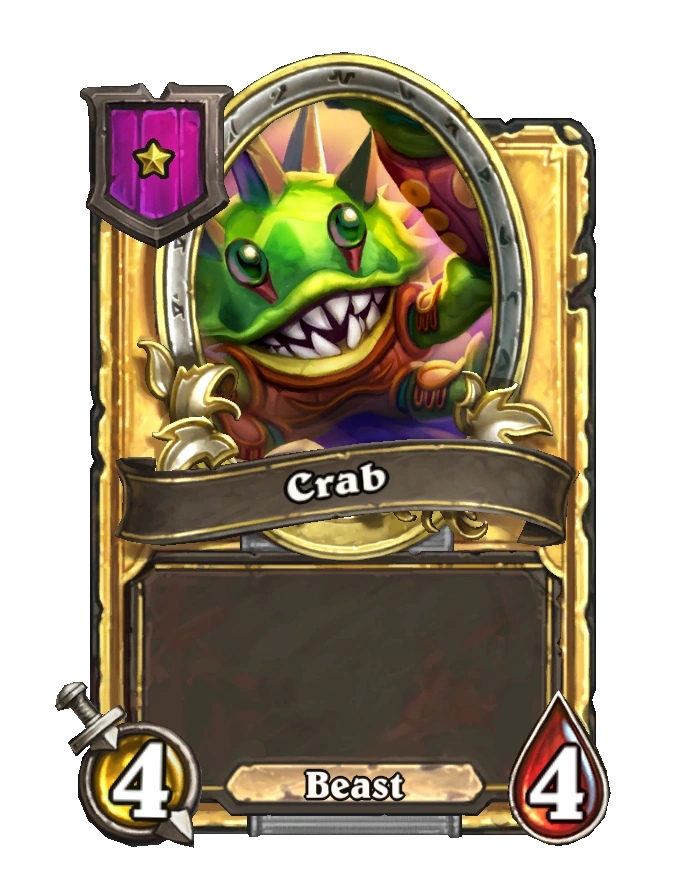 Battlegrounds/Crab (golden) - Hearthstone Wiki