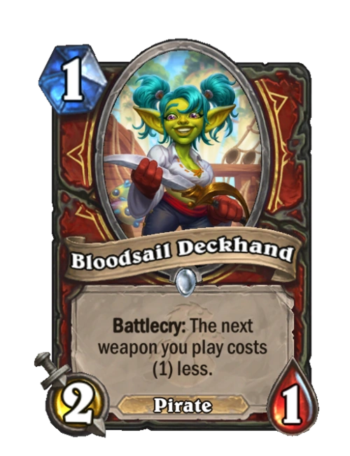 Bloodsail Deckhand (Core) - Hearthstone Wiki